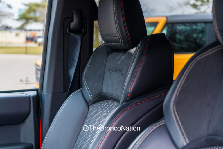 A Look at the Bronco Raptor Black Onyx Leather and MGV Seats, Plus ...